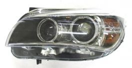 LHD Headlight Bmw X1 E84 2012-2015 Right 63117290262 Black Background ...